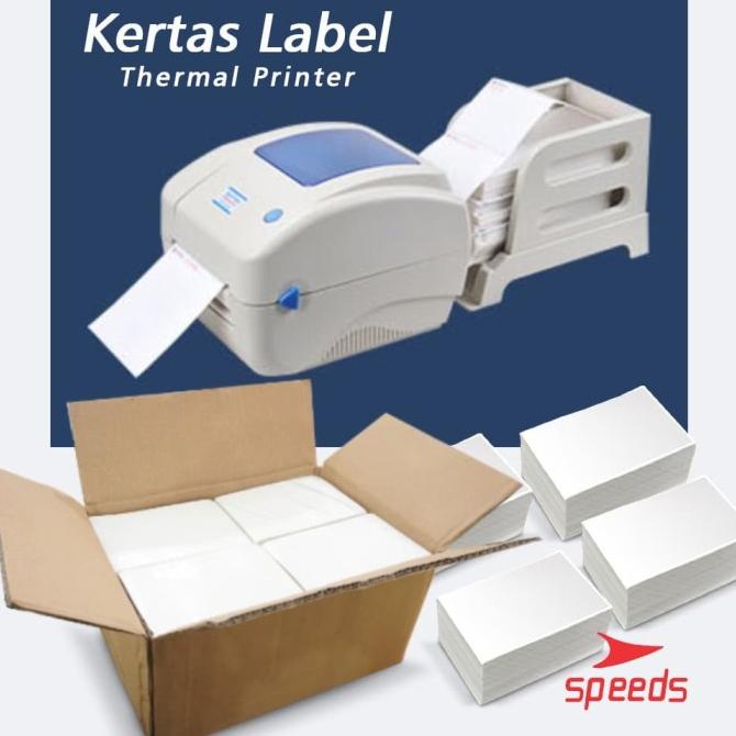 Jual $+$+$+$+] Kertas Stiker Label Resi 100x150 Printer Thermal Barcode ...