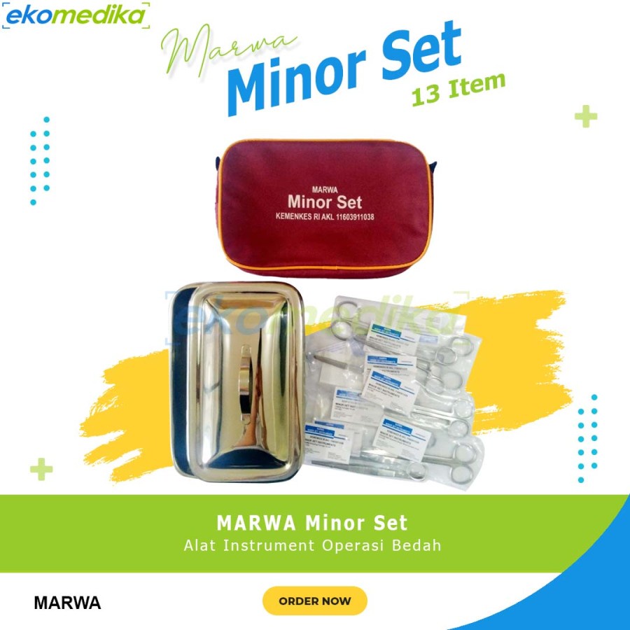 Jual Minor Set MARWA Minor Surgery set / Set Bedah Minor Alat Instrumen ...
