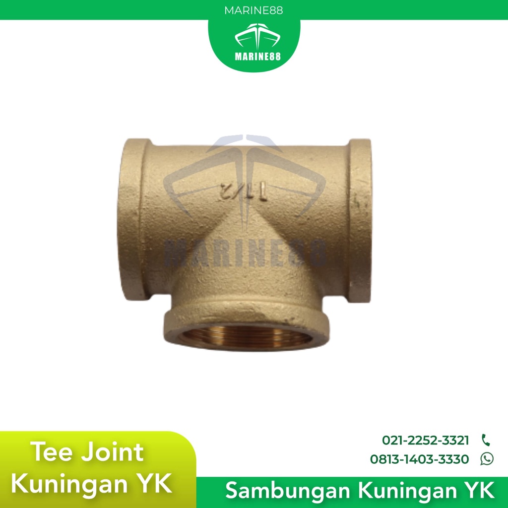 Jual Tee Joint 1" 1/4 " Kuningan YK / Sambungan Kuningan | Shopee Indonesia