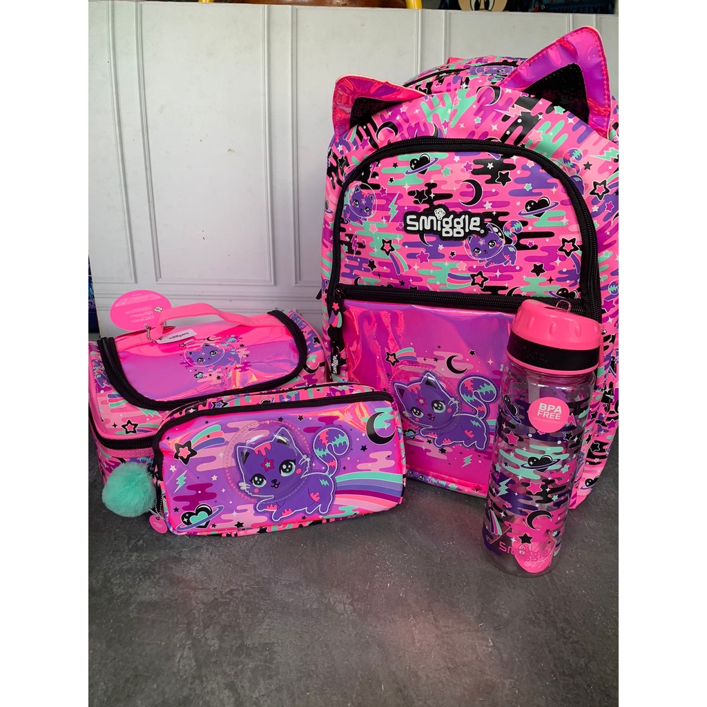 Jual SMIGGLE AWAY SET BACKPACK CAT - SET TAS,BOTOL,TAS BEKAL,TPSOFT ...