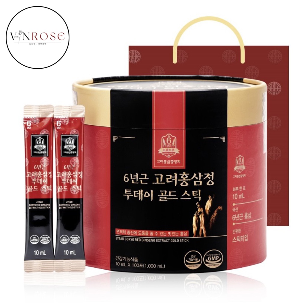 Jual [10 Sachet] Goryo Red Ginseng Extract Gold Stick 6 Year Old ...