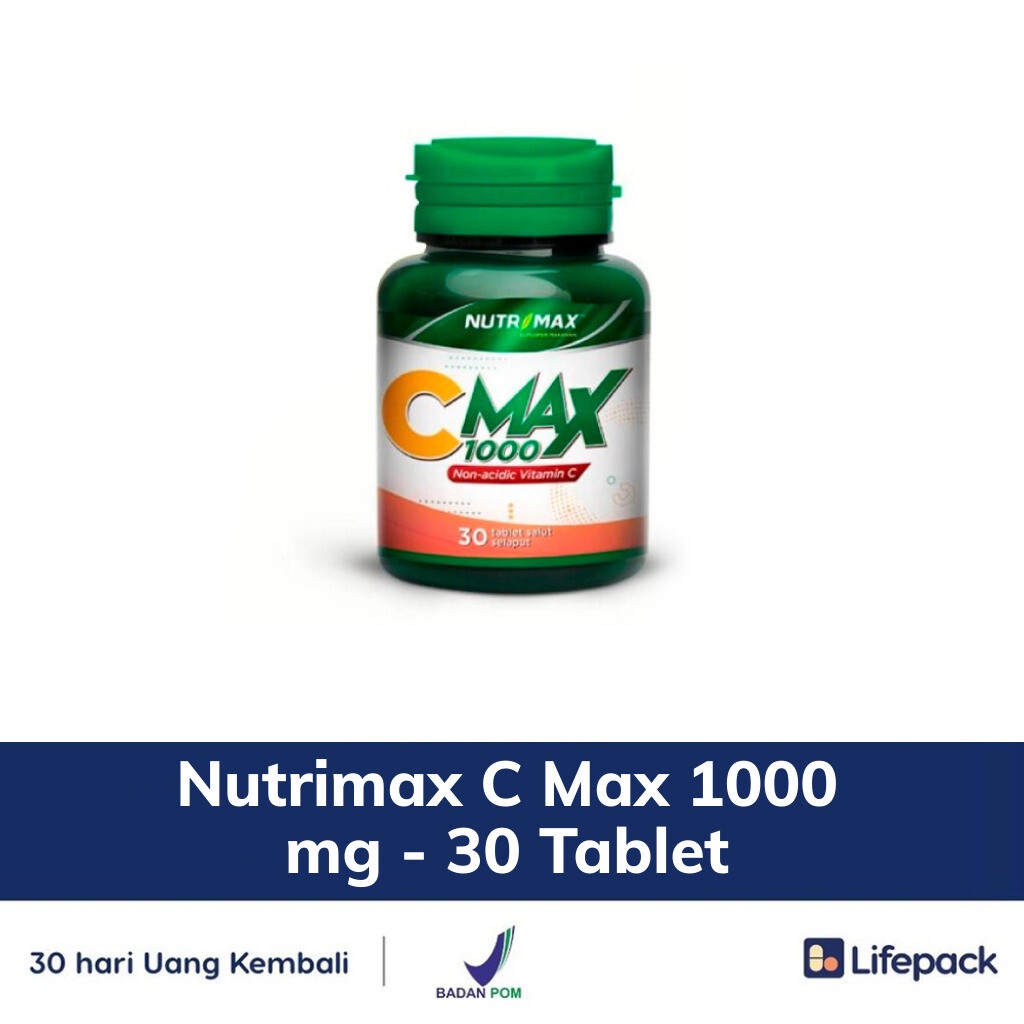Jual Nutrimax C Max 1000 mg - 30 Tablet - LIFEPACK | Shopee Indonesia