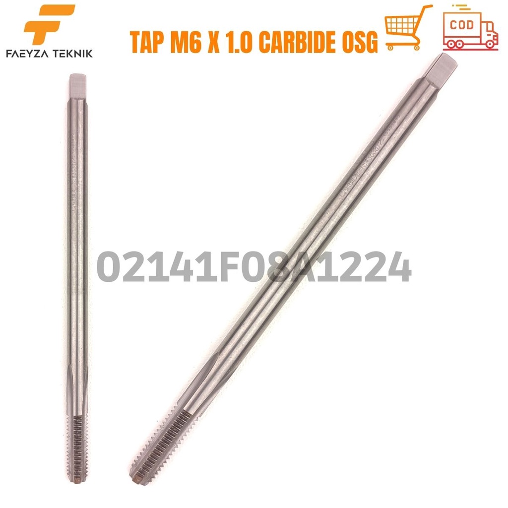 Jual Tap Mesin M6 x 1.0 Panjang 112mm Carbide OSG Tap Manual Baut 10 Bukan Yamawa | Shopee Indonesia