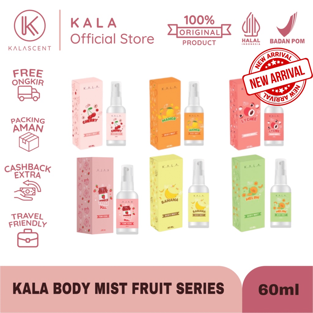 Jual KALA Body Mist Fruity Series | Shopee Indonesia