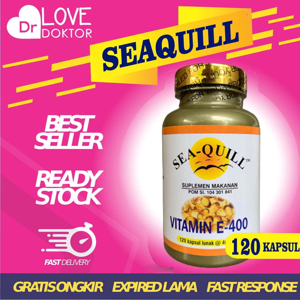 Jual SEA-QUILL SEAQUILL SEA QUILL VITAMIN VIT E 400 IU MG CEGAH PENUAAN ...