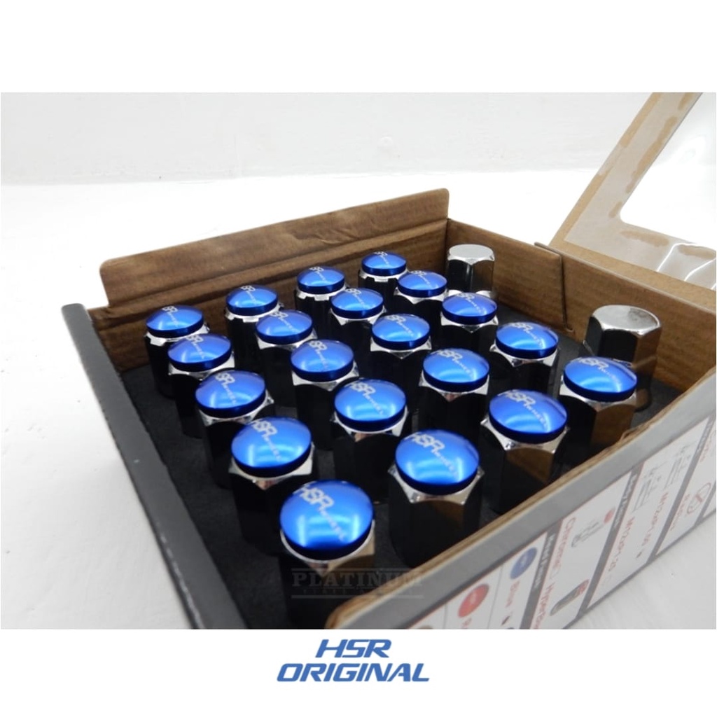 Jual LUG NUT HSR BLUE BAUT RODA BAUT RACING AVANZA 1.5 ORIGINAL HSR ...