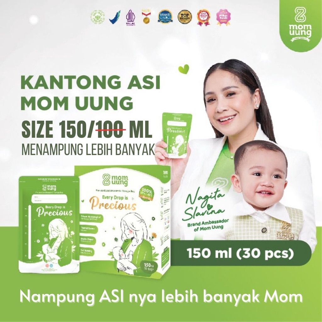 Jual Kantong Asi Mom Uung 150ml - Asi Bag indikator Suhu Thermal Mom ...