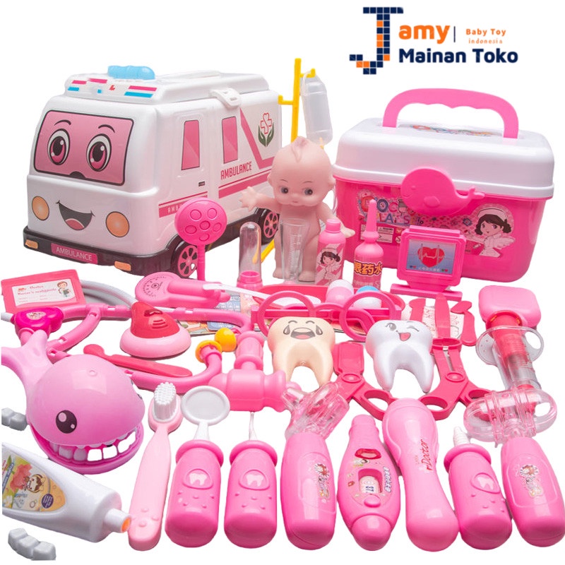 Jual 39/71Pcs Mainan Anak Doctor Koper Mainan Anak Anak Perempuan ...