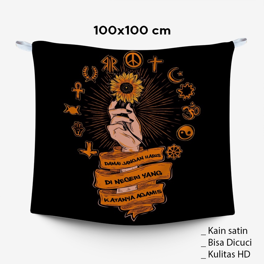 Jual POSTER KAIN TAPESTRY BENDERA PLURALISME AESTETIK JUMBO | Shopee ...