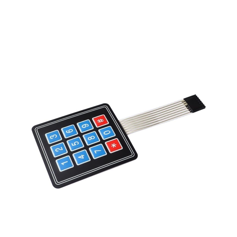 Jual KEYPAD MEMBRANE 3X4 or 4x3 MATRIX for ARDUINO | Shopee Indonesia