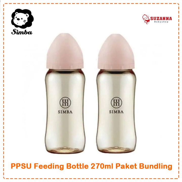 Jual Simba Allonge PPSU Feeding Bottle 270ml Paket Bundling - Botol Bayi | Shopee Indonesia