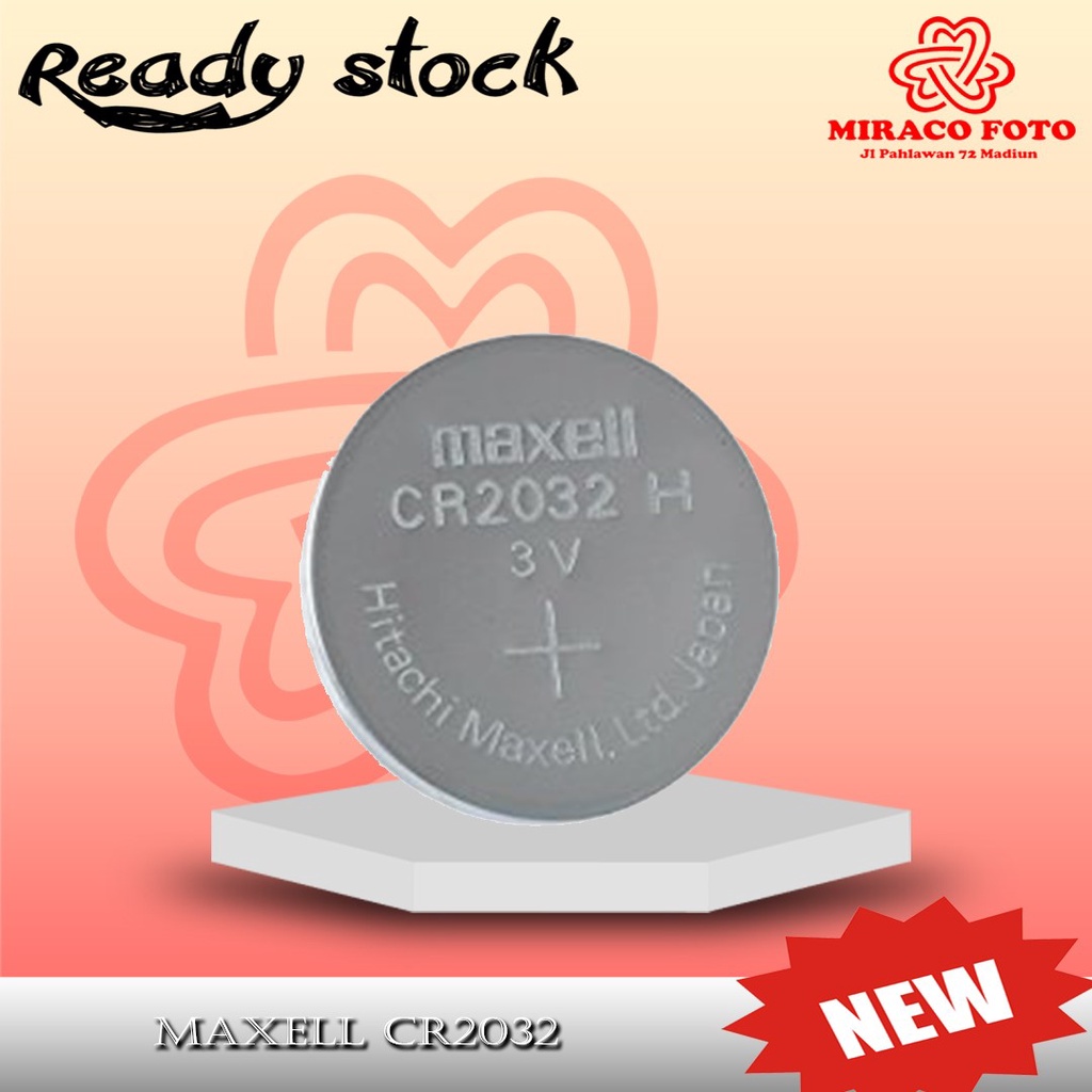 Jual Baterai CMOS / Maxell CR2032 3 Volt Coin Lithium Cell Battery ...