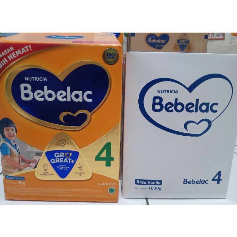 Jual Bebelac 4 Vanila 1000gr/gram (Kemasan Dus Putih dari Bebelac ...