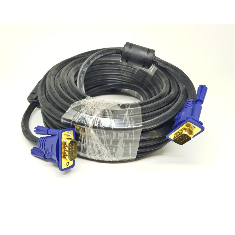 Jual Kabel VGA 30m / Cable VGA to VGA 30 m / VGA Male-Male 30meter ...