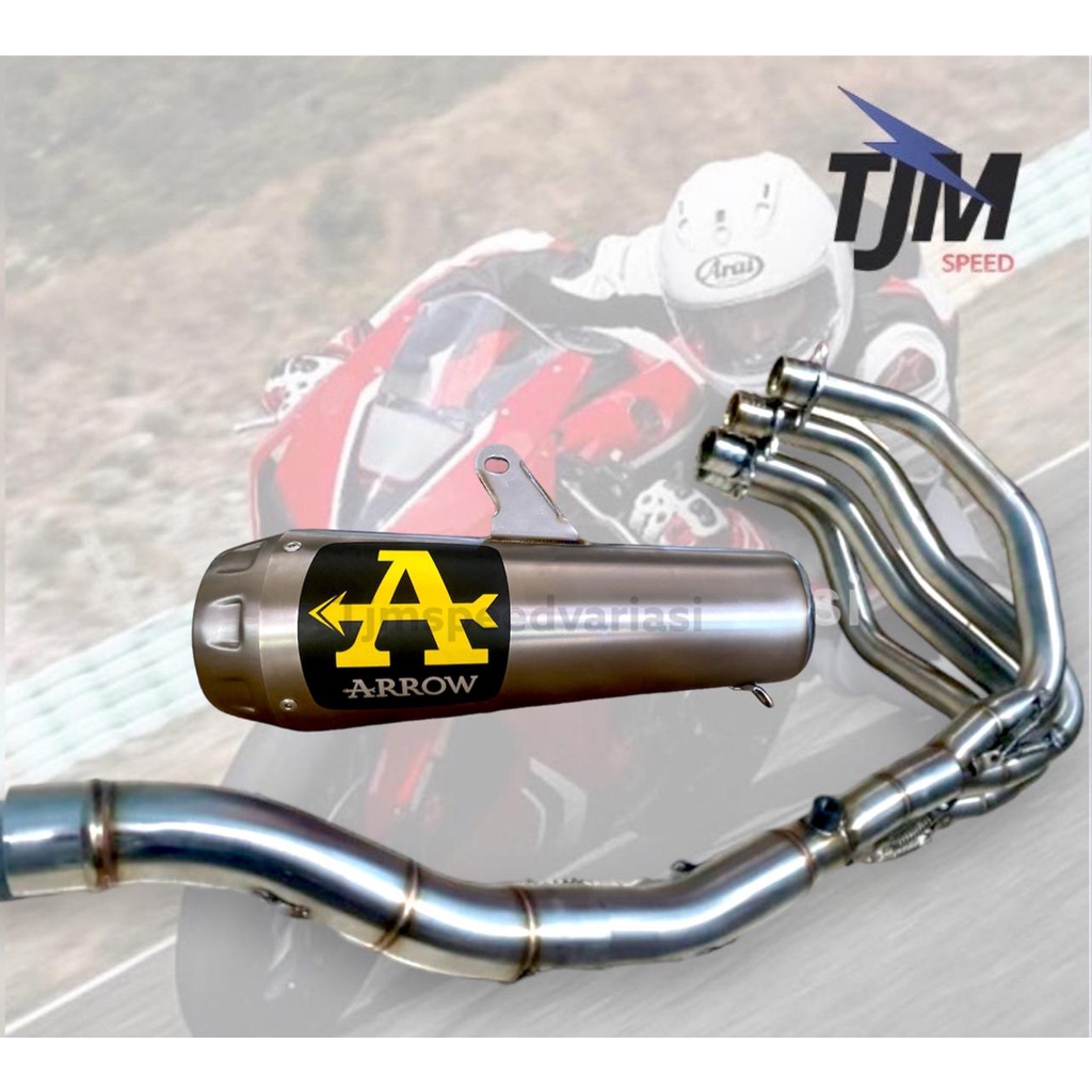 Jual paket Knalpot Arrow Pro Race Prorace Titanium ori Italy + header ...