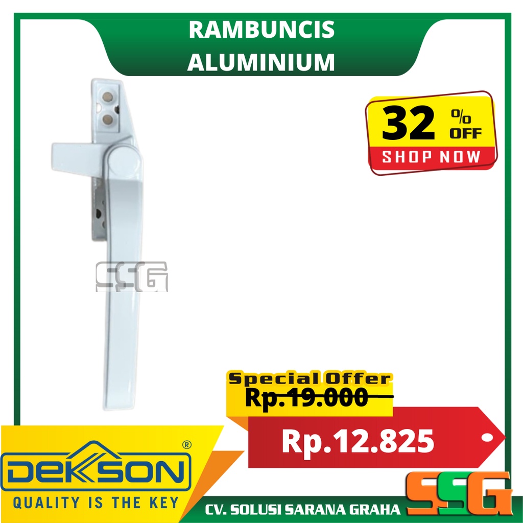 Jual Pengunci Jendela Aluminium Dekson / Rambuncis Aluminium Dekson ...
