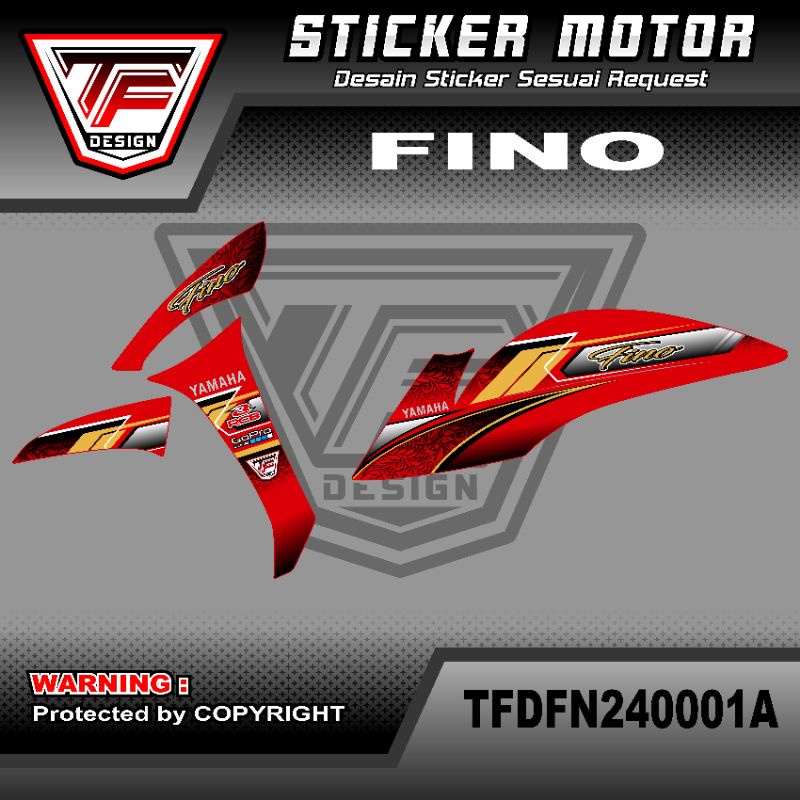 Jual sticker striping yamaha fino | Shopee Indonesia