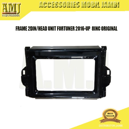 Jual FRAME 2DIN FORTUNER 2016-UP 8INC ORIGINAL PIANO BLACK | Shopee ...