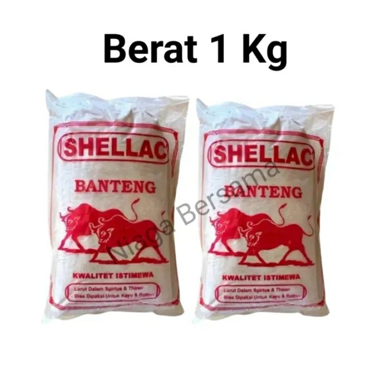 Jual Shellak Sirlak Bubu Pelitur 1 Kg Serlak Cap Banteng shelak ...