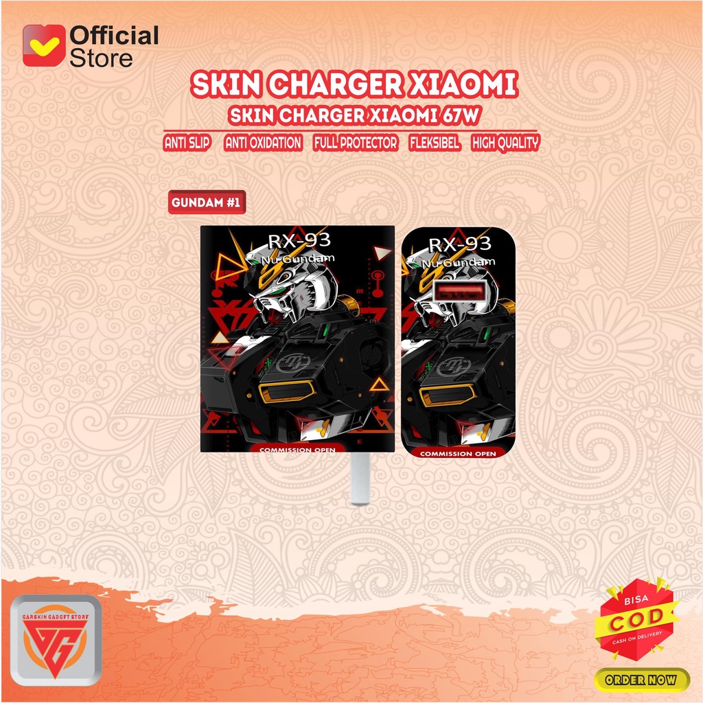 Jual Skin Charger Xiaomi 33watt 67watt 120watt Garskin Premium Motif ...