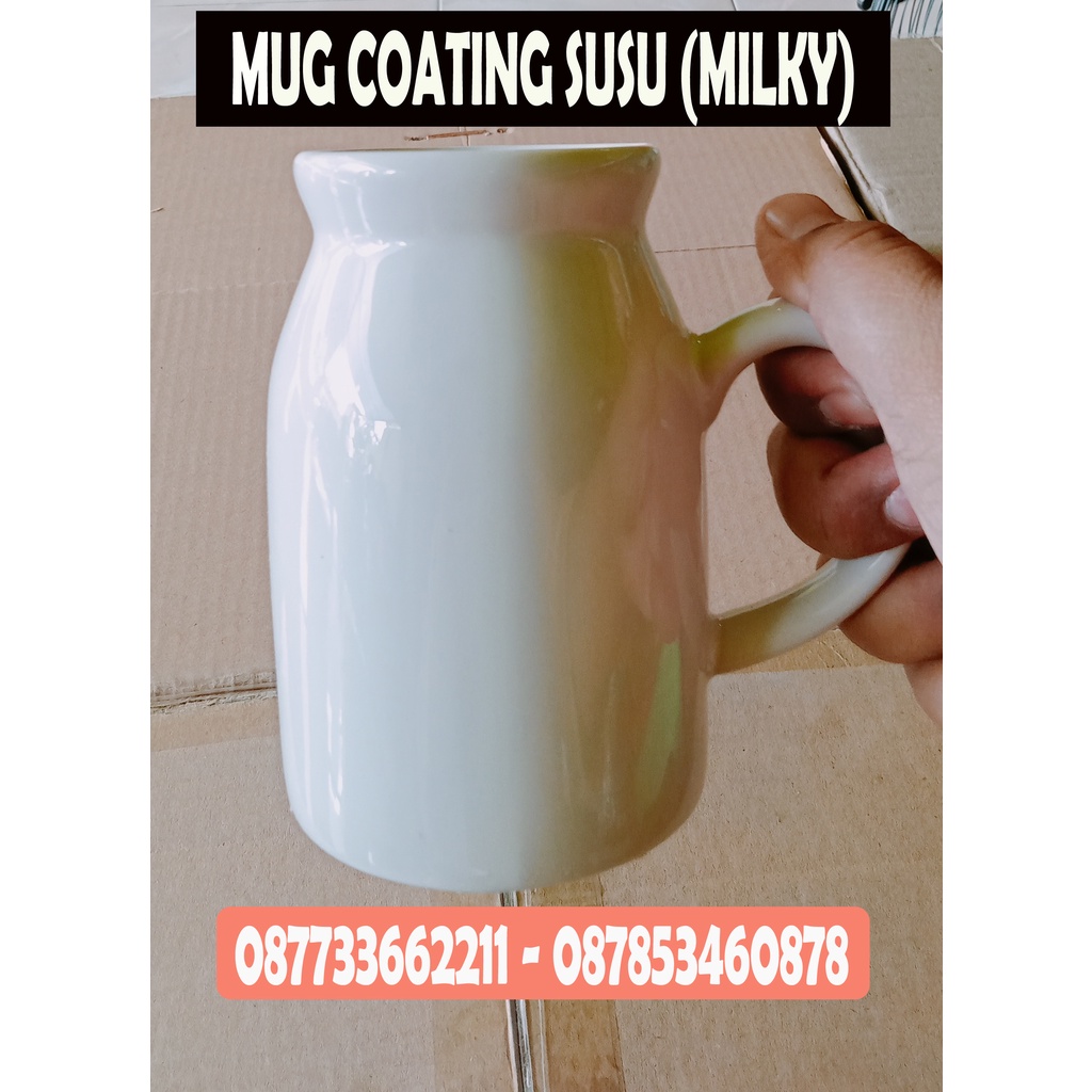 Jual MUG COATING MILKY / MUG COATING SUSU / MUG COATING POLOS PUTIH ...