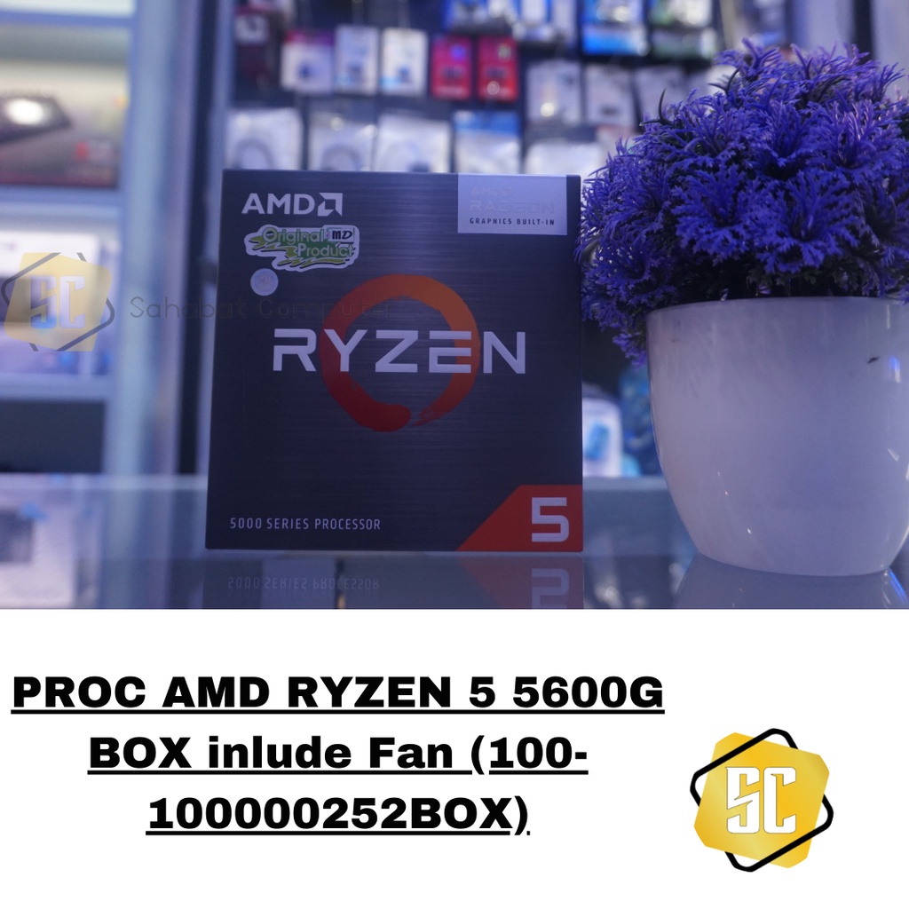 Jual PROC AMD RYZEN 5 5600G BOX inlude Fan (100-100000252BOX) | Shopee ...