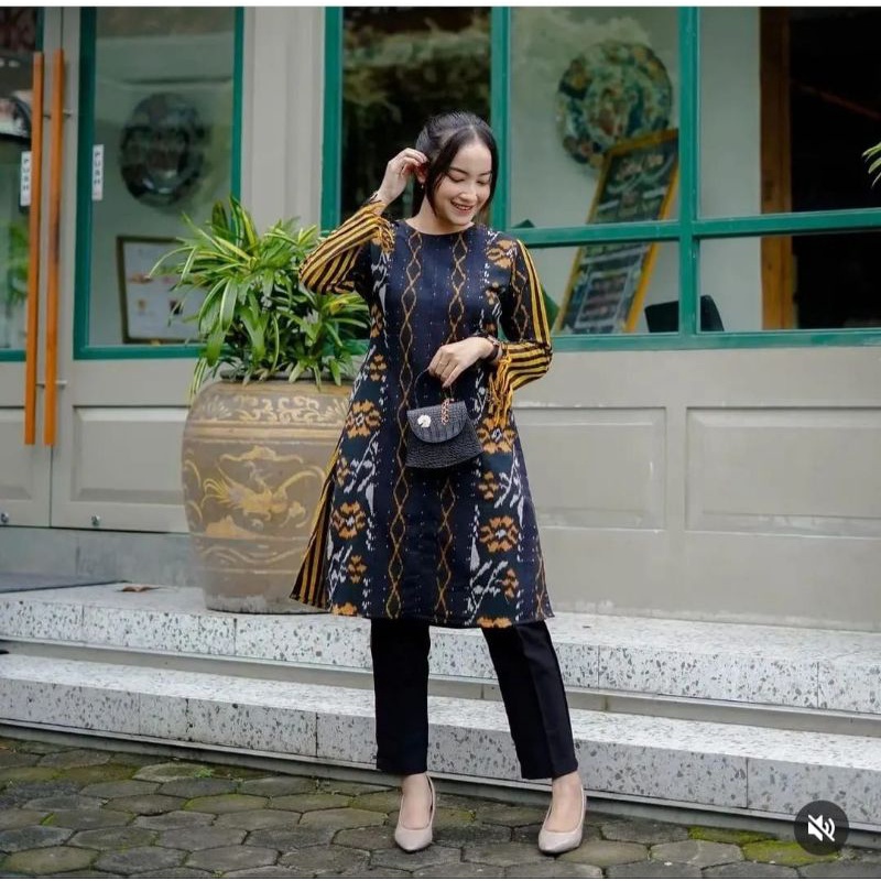 Jual SERAGAM TENUN - TUNIK TENUN - KEMEJA TENUN - BAJU TENUN LURIK | Shopee Indonesia