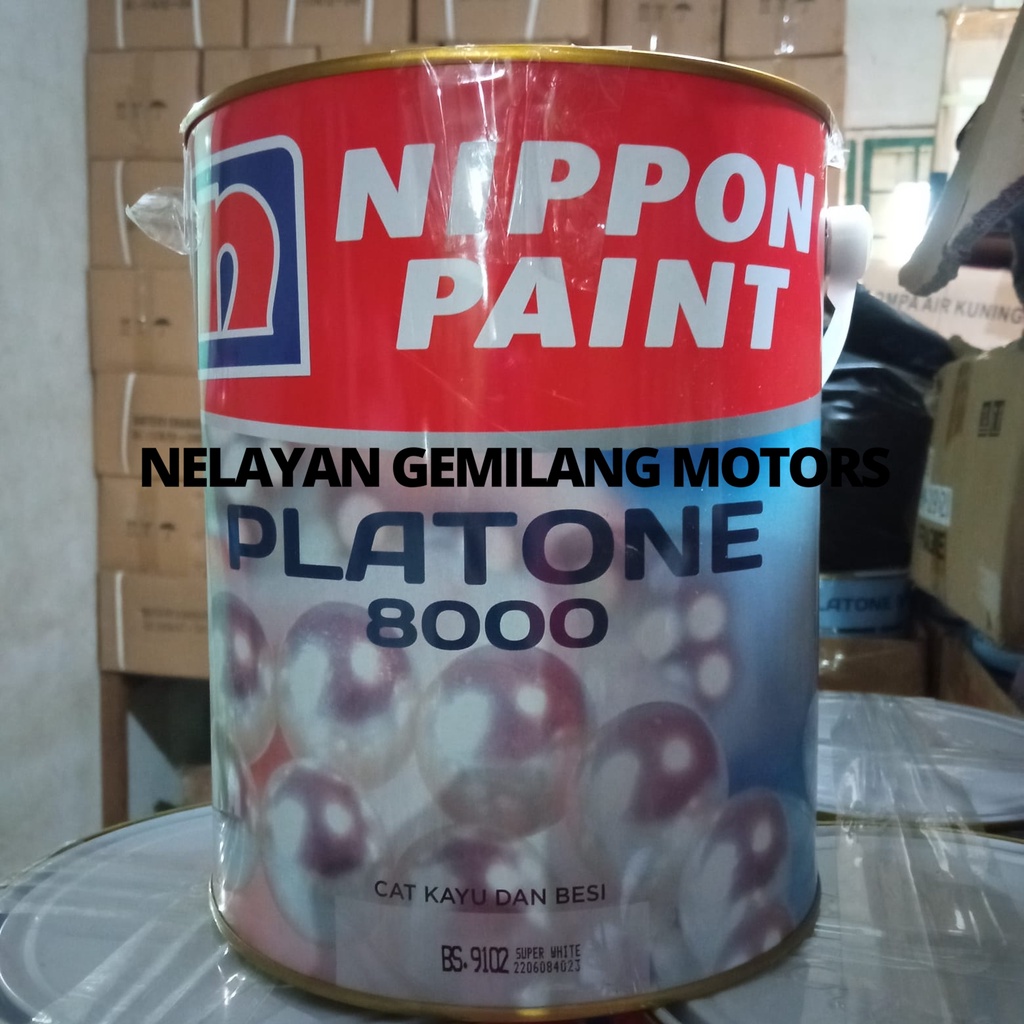 Jual Cat PLATONE NIPPON PAINT 8000 Cat Minyak, Besi dan Kayu Kemasan ...