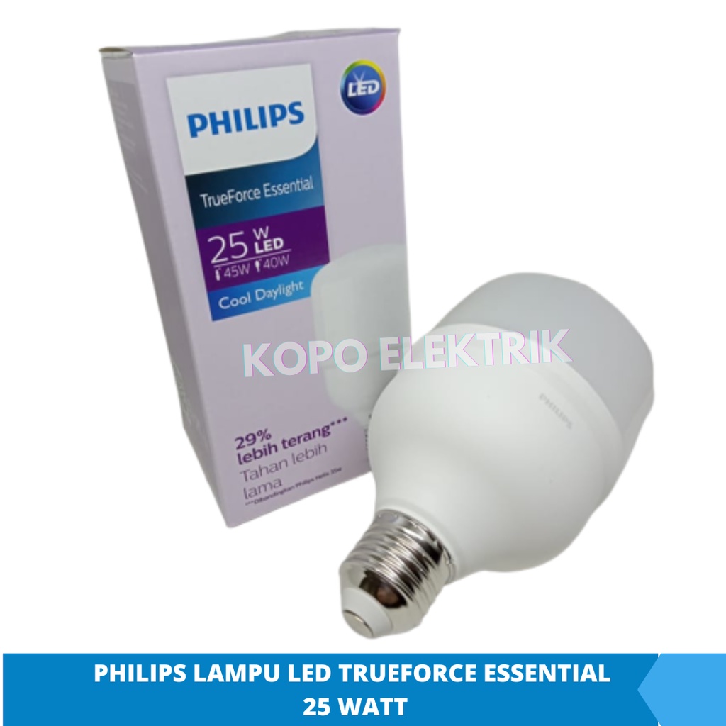 Jual Lampu Led Philips 25 Watt Essential Trueforce | Shopee Indonesia
