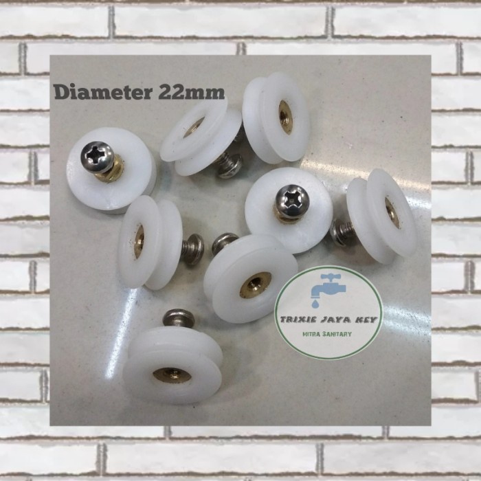 Jual RODA KATROL PINTU SHOWER KAMAR MANDI/RODA SHOWER BOX 22MM | Shopee ...
