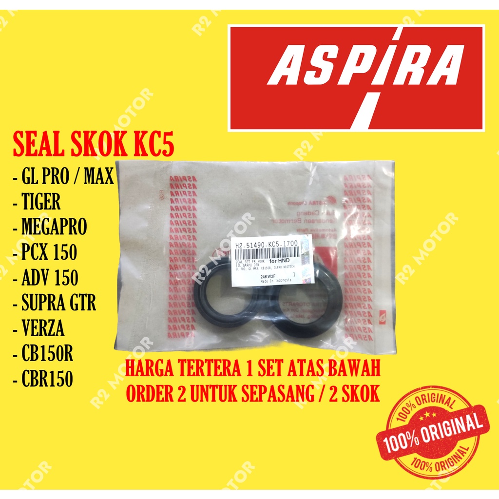 Jual SEAL SIL SHOCK SKOK DEPAN PLUS TUTUP KC5 ASPIRA 31 43 10.3 GL MAX ...