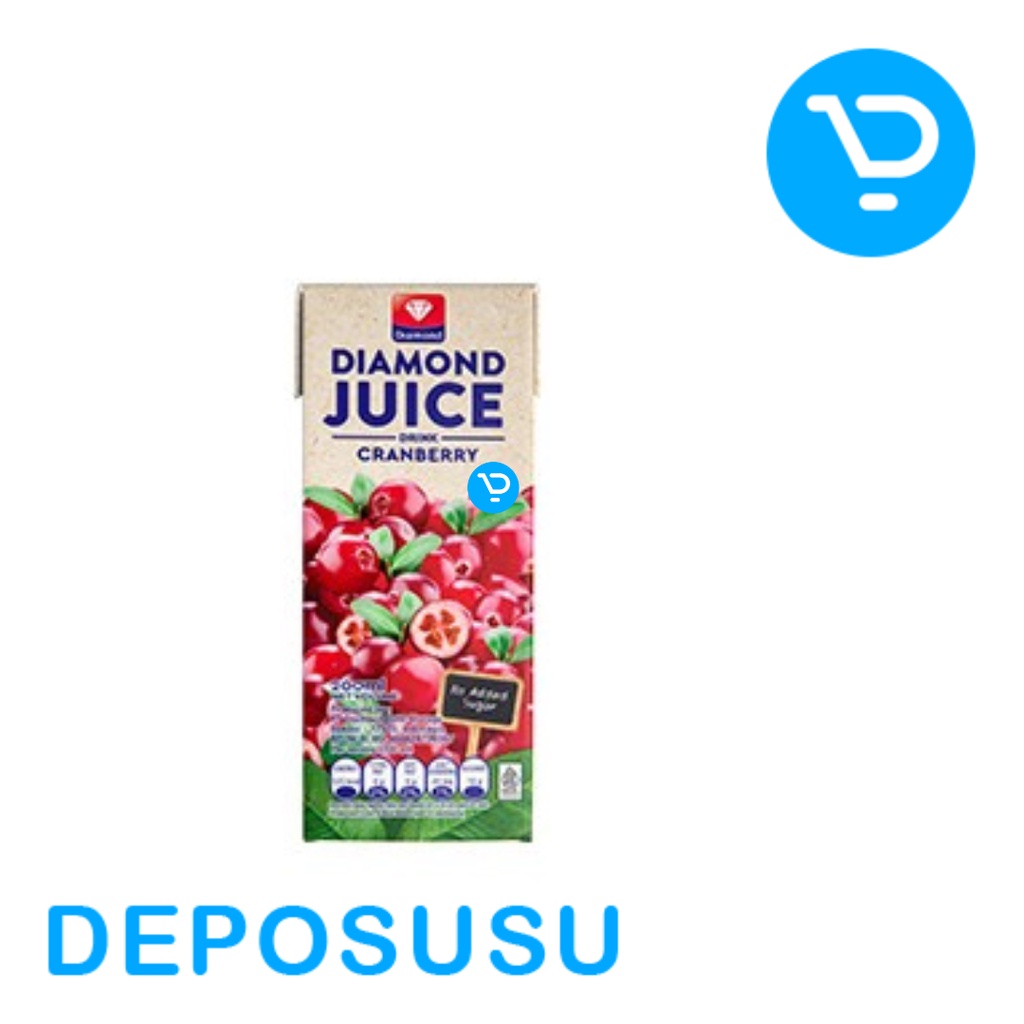 Jual DIAMOND JUICE UHT Jus 200ml Orange Apple Cranberry Blueberry Guava | Shopee Indonesia