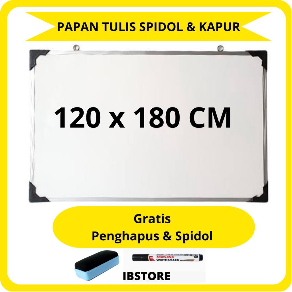 Jual Papan tulis 120X180 (TEBAL )Spidol dan Kapur Whiteboard ...