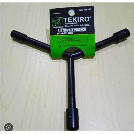 Jual KUNCI SOCK Y PENDEK 8-9-10mm TEKIRO / Y SOCKET WRENCH (WR-YT0265 ...