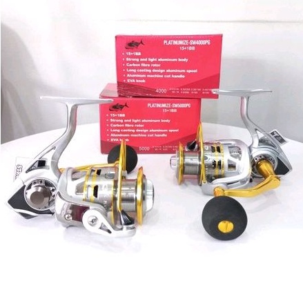 Jual Reel Spinning G-TECH Platinumize-SW 4000/5000 PG (15+1BB) Metal Body | Shopee Indonesia