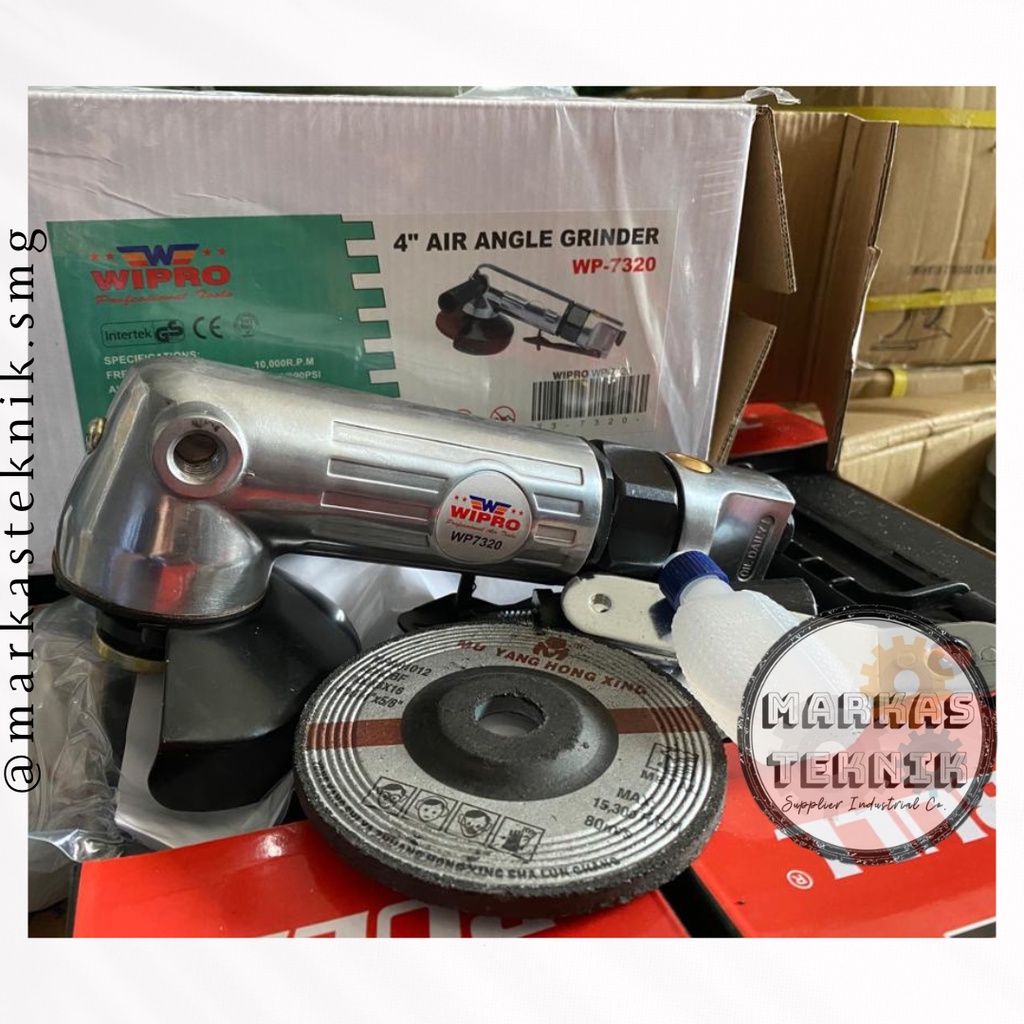 Jual WIPRO Air Angle Grinder 4 Inch WP-7320 / WIPRO Gerinda Angin 4" | Shopee Indonesia