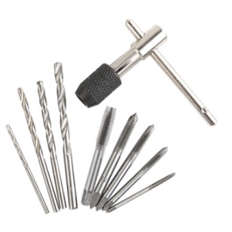 Jual Set Mata Bor Alat Pembuat Drat Ulir Baut Tapping Drill Hand Tap ...