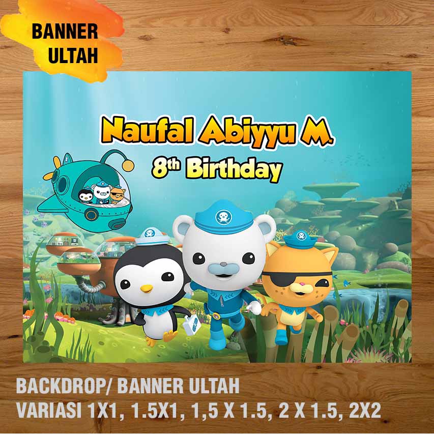 Jual OCTONAUTS BANNER/ BACKDROP/ SPANDUK ULANG TAHUN UL-TAH | Shopee ...