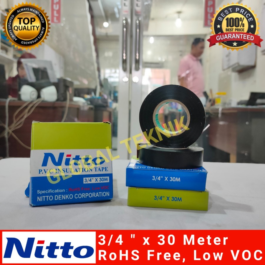 Jual Isolasi Nitto / Isolasi Listrik Nitto Hitam - Hitam | Shopee Indonesia