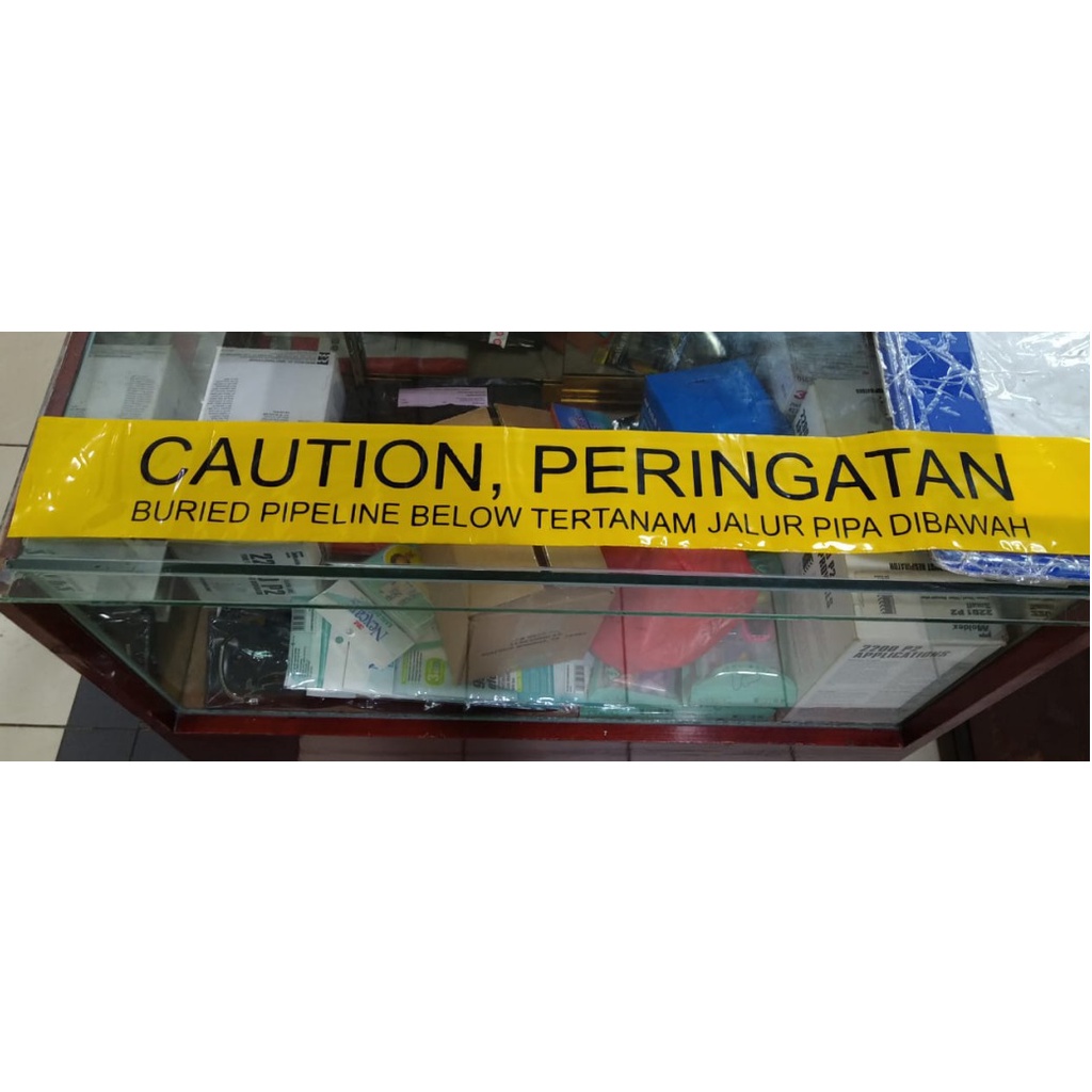 Jual Tanda peringatan jalur pipa,under ground warning tape pipeline ...