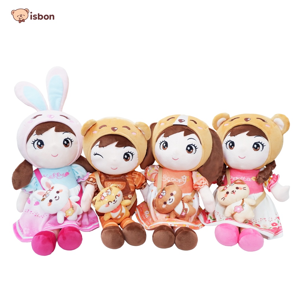 Jual Boneka Floopy Little Sister With Tas Boneka Lucu Series Cewek ...