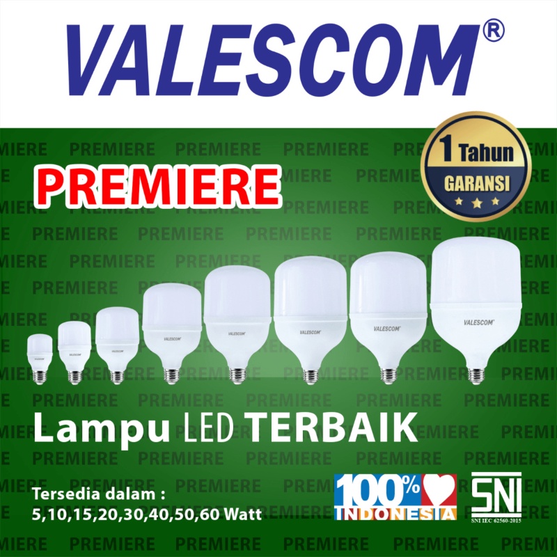 Jual Lampu LED bergaransi lampu kapsul premier 5 10 15 20 30 40 50 60 ...