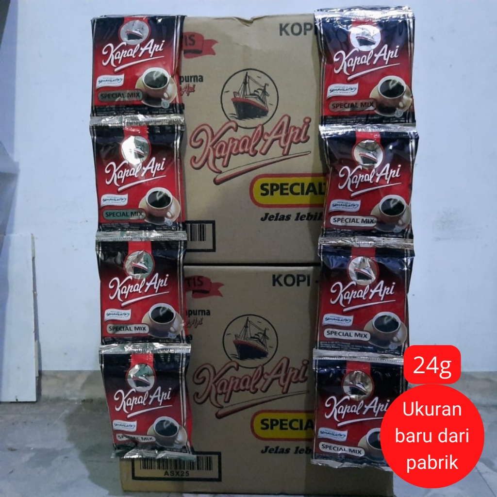 Jual 1 Dus / Karton Kapal Api Special Mix Kopi Bubuk (Isi 24 gr x 120 ...
