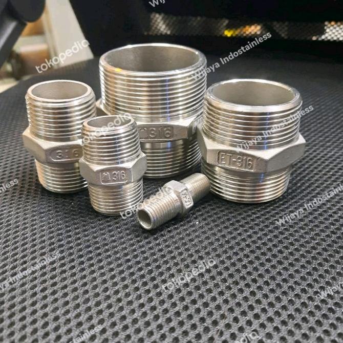 Jual Nipple 2" Inch Stainless Ss316 / Double Nepel Ss 316 Drat 2" Inch ...