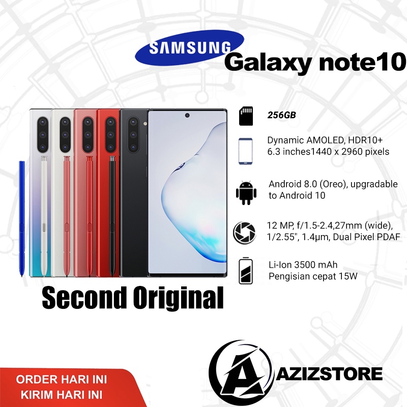 Jual Samsung Galaxy Note10 Samsung Note10 Second 5G Handphone 5G Mulus Original | Shopee Indonesia