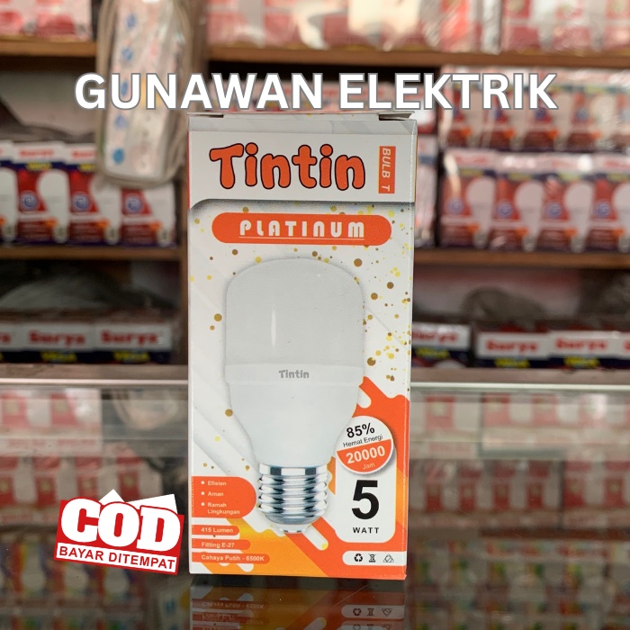 Jual LAMPU TINTIN PLATINUM 5 WATT CAPSULE BULB T, GARANSI 1 TAHUN, LED ...