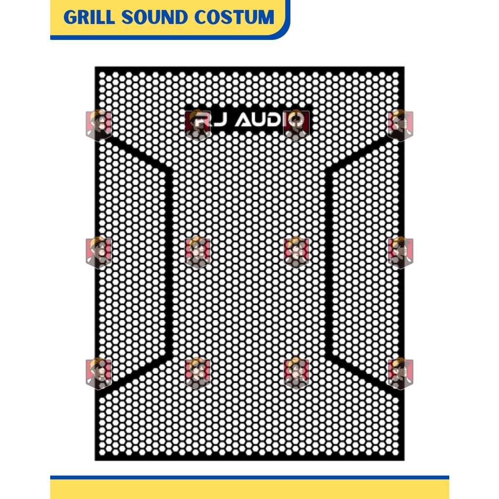 Jual Grill Sound Costum Ukuran 54x56cm plat 1mm | Shopee Indonesia