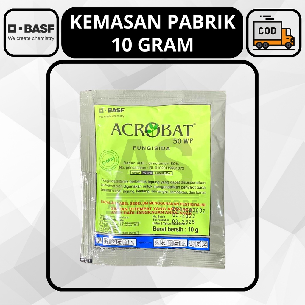Jual Fungisida ACROBAT 50 WP 10 Gram Pengendali Busuk Daun dan Jamur BASF | Shopee Indonesia