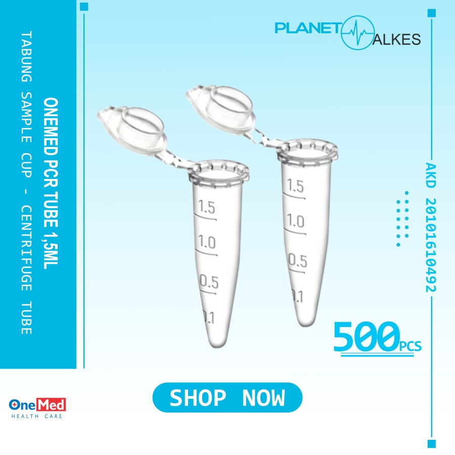 Jual Sample Cup 1.5ml Centrifuge Tube ONEMED Cup Sample PCR Tube 1,5 ml ...