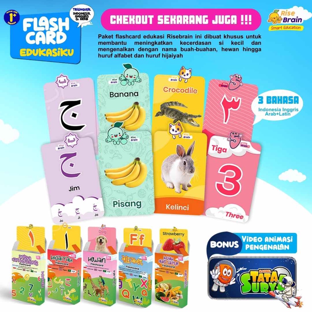 Jual FLASH CARD EDUKASI ANAK TEMA HURUF HIJAIYAH DAN LAIN LAIN FLASH ...